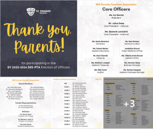 PTA Officers for SY 2023-2024 - St. Edward School